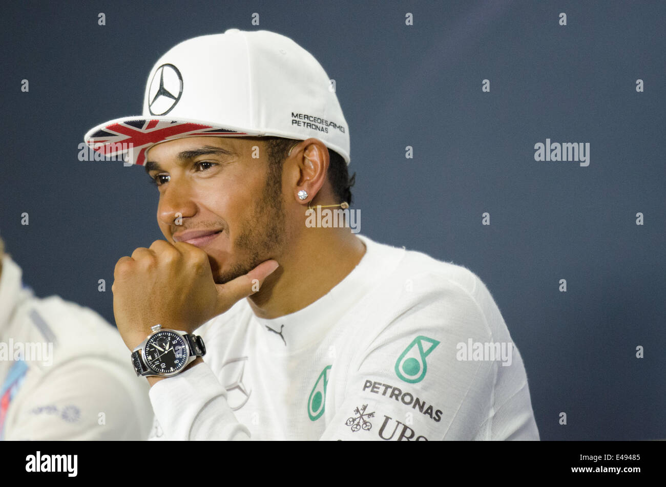 Lewis Hamilton wins the 2014 British Formula 1 Grand Prix, Silverstone ...