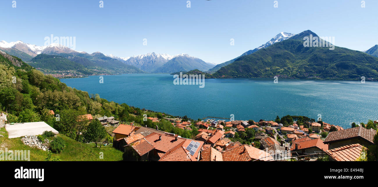 Pianello del Lario, Lake of Como, Italy: Panorama of the Lake of Como ...