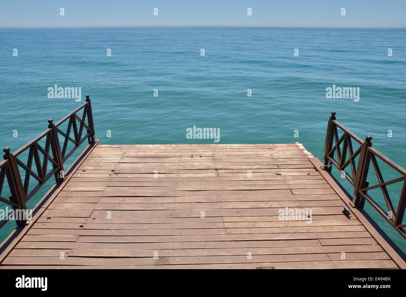 Wooden pier marbella hi-res stock photography and images - Alamy
