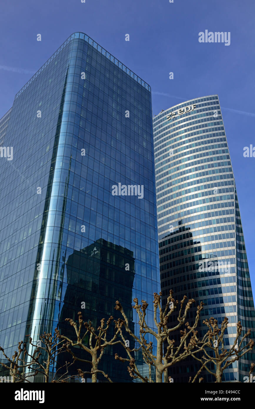 EDF Tower and Opus 12, La Défense, Hauts-de-Seine, Puteaux, Paris ...