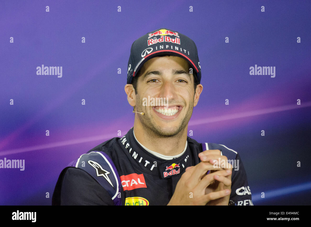 Daniel Ricciardo, Red Bull F1 Racing driver. British Formula 1 Grand ...