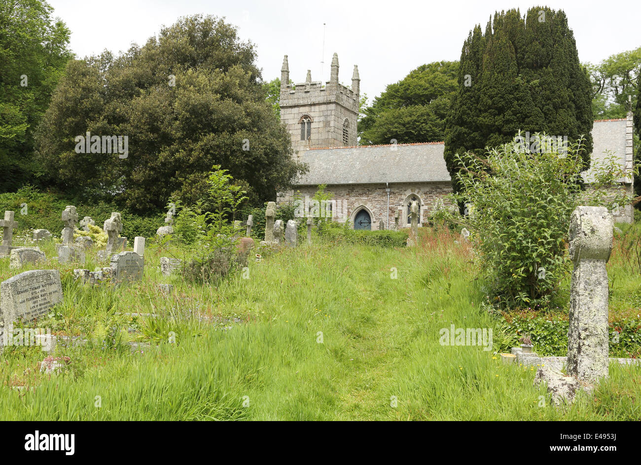 Mawnan Church Cornwall High Resolution Stock Photography and Images - Alamy
