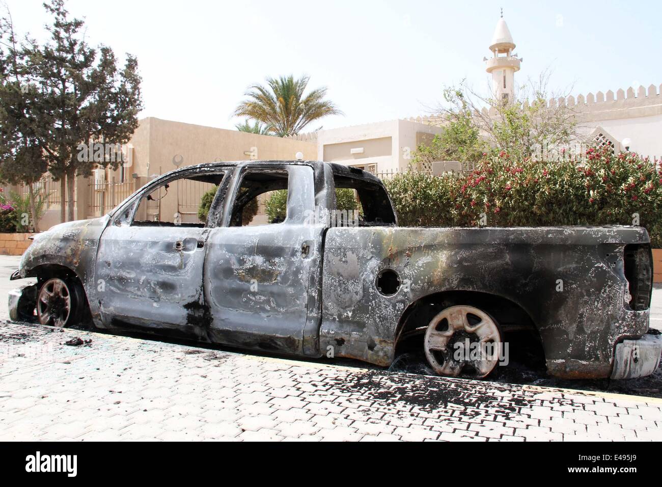 Tripoli, Libya. 6th July, 2014. The picture taken on July 6, 2014 shows ...