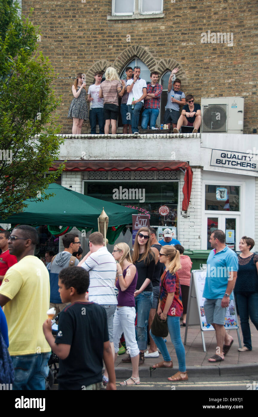 Oxford, UK. 06th July, 2014. Performers at the Cowley Road Carnival ...