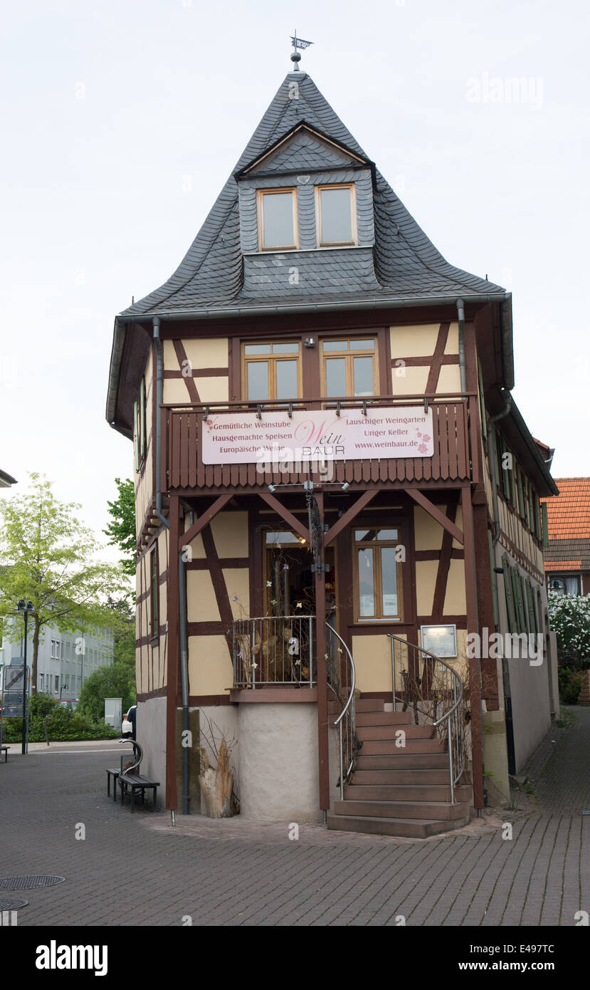 A recently refurbished timber framed building in Sinsheim, Germany now ...