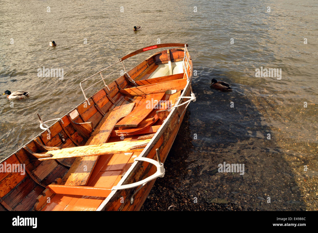 Wooden rowing boat hi-res stock photography and images - Alamy