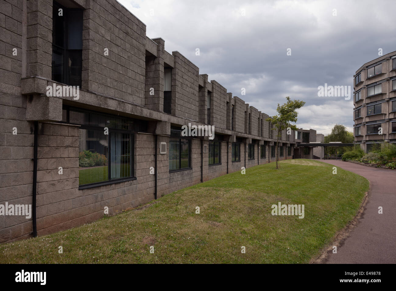Strathcona Building, University of Birmingham campus. UK Stock Photo ...