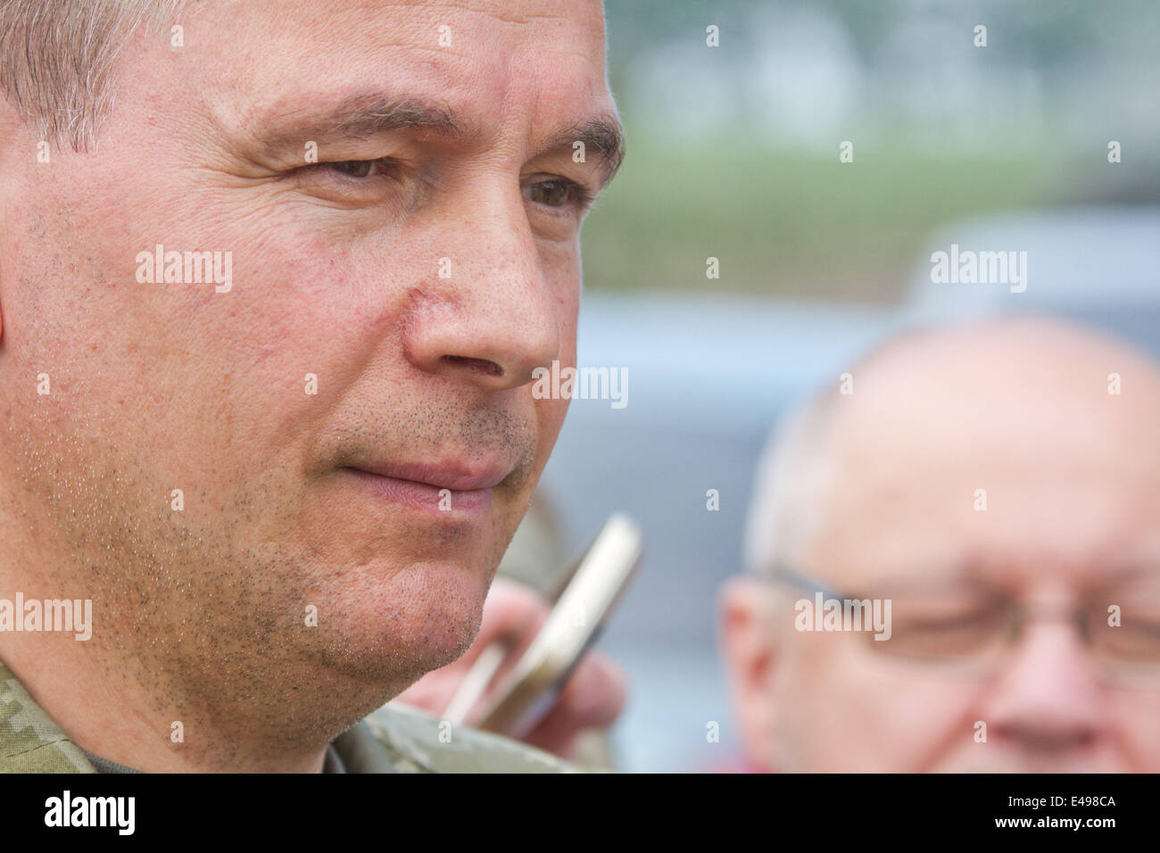 Slaviansk, Ukraine. 6th July, 2014. Ukrainian minister of defence ...