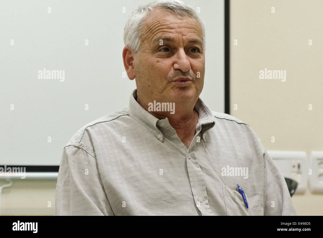 Shaar HaNegev, Israel. 06th July, 2014. ALON SHUSTER, Head of Shaar ...