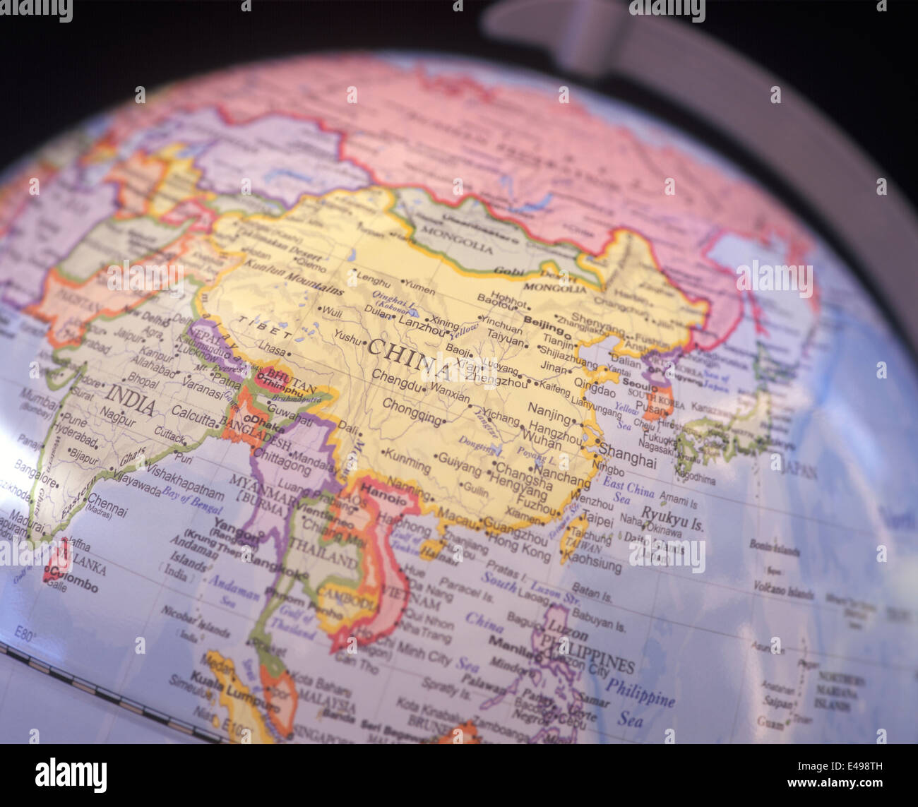 China map asia hi-res stock photography and images - Alamy