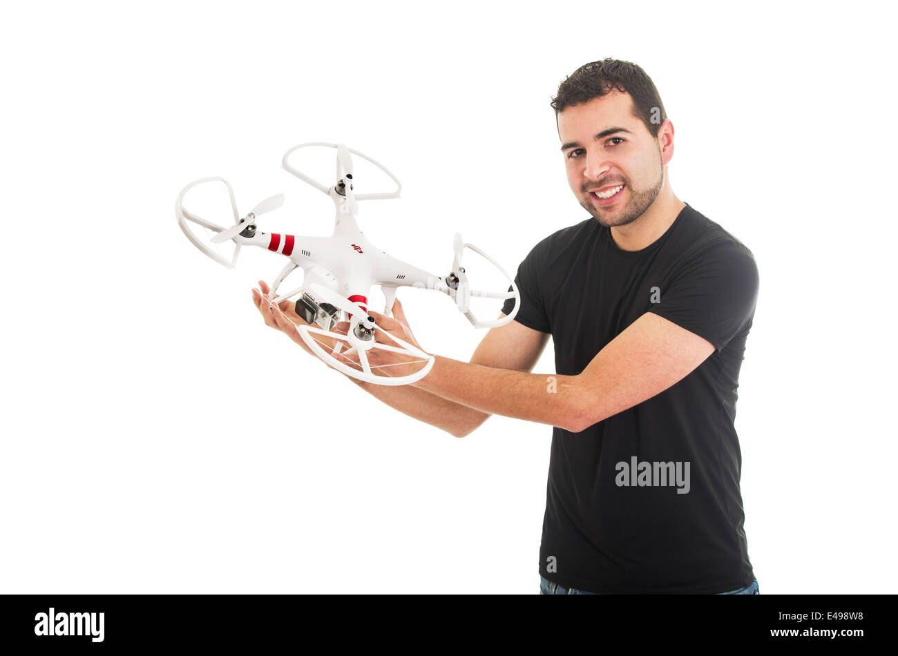 Man flying quad copter hi-res stock photography and images - Alamy