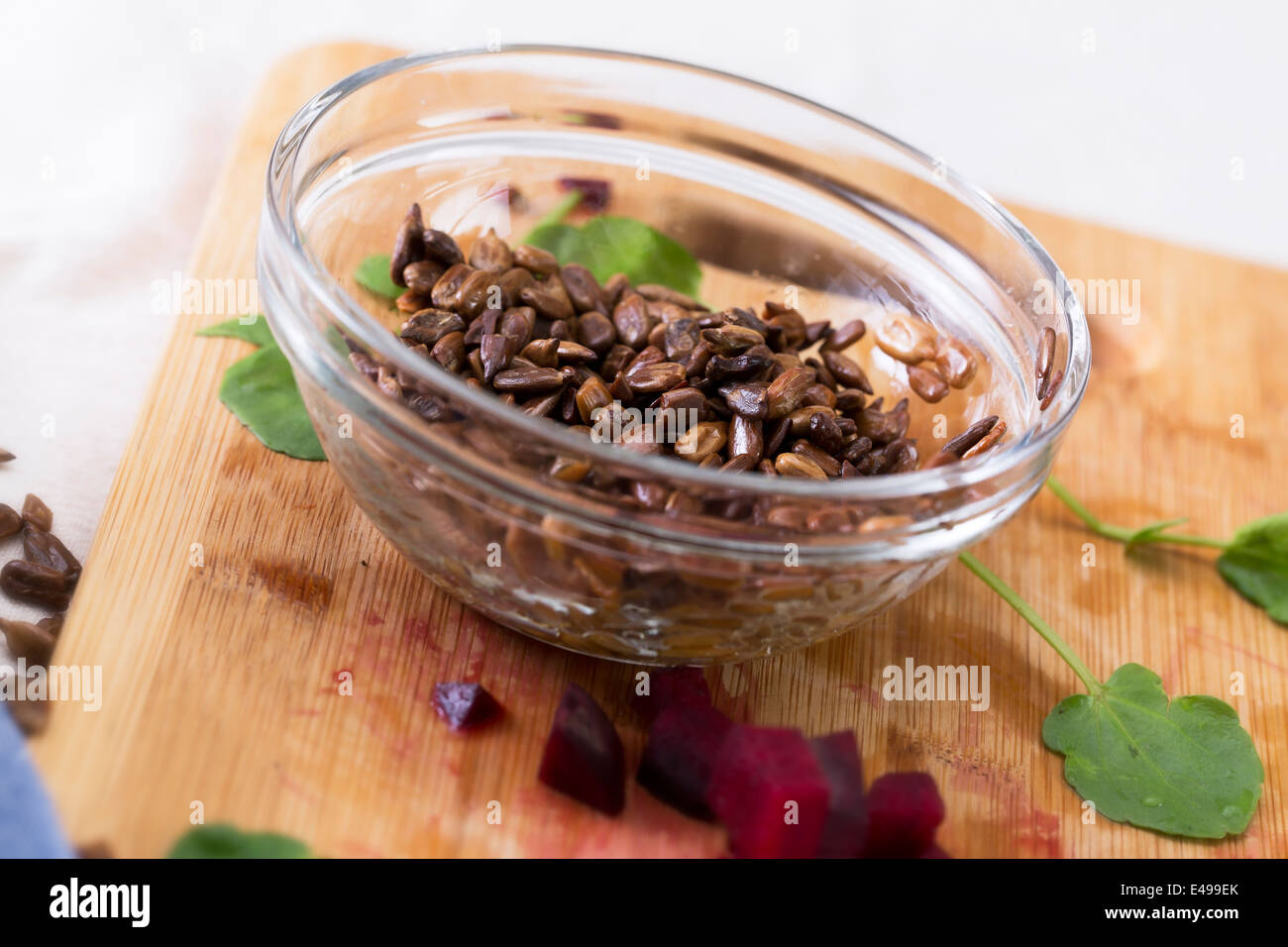 Toasted sunflower seeds for sprinkling on salads Stock Photo - Alamy