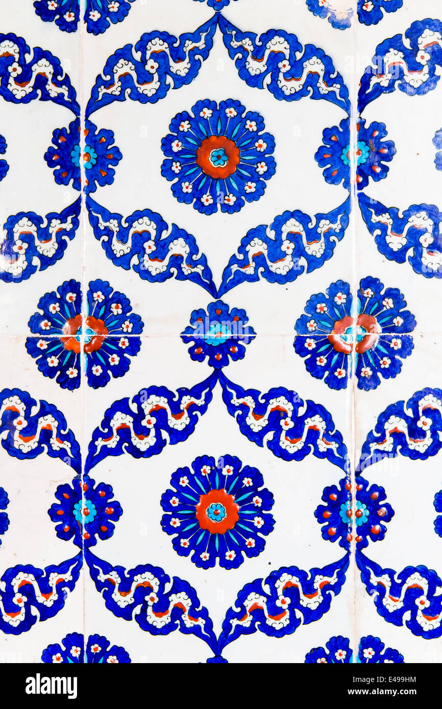 Turkish Blue Tile Stock Photo - Alamy