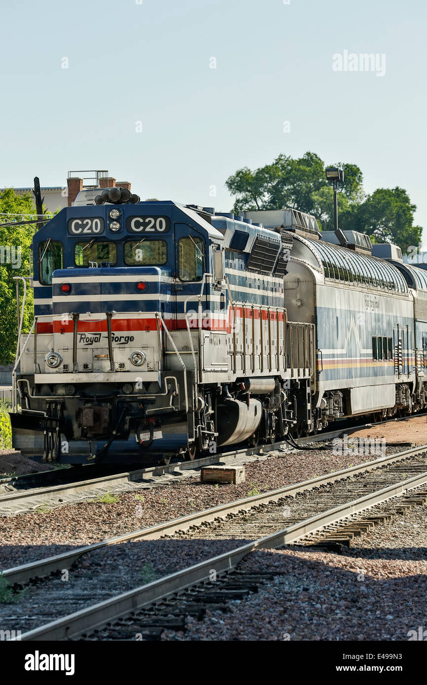 Engine No. C20 and other rail cars, Royal Gorge Route Railroad, Canon ...