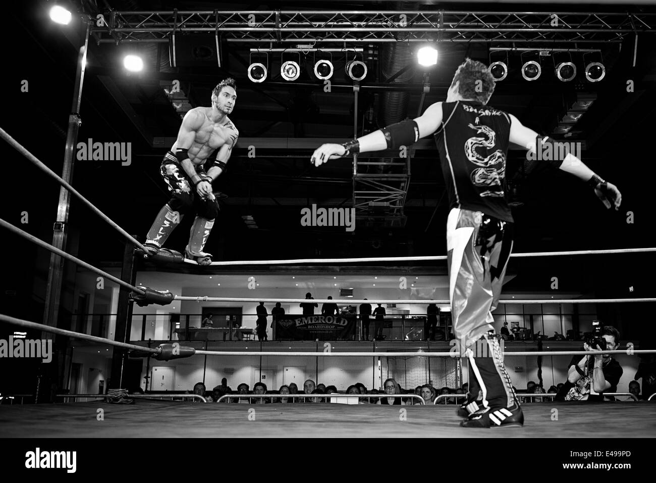 Wrestling Black and White Stock Photos & Images - Alamy