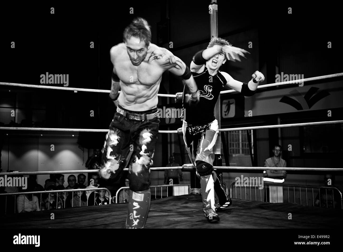 Wrestling Black and White Stock Photos & Images - Alamy