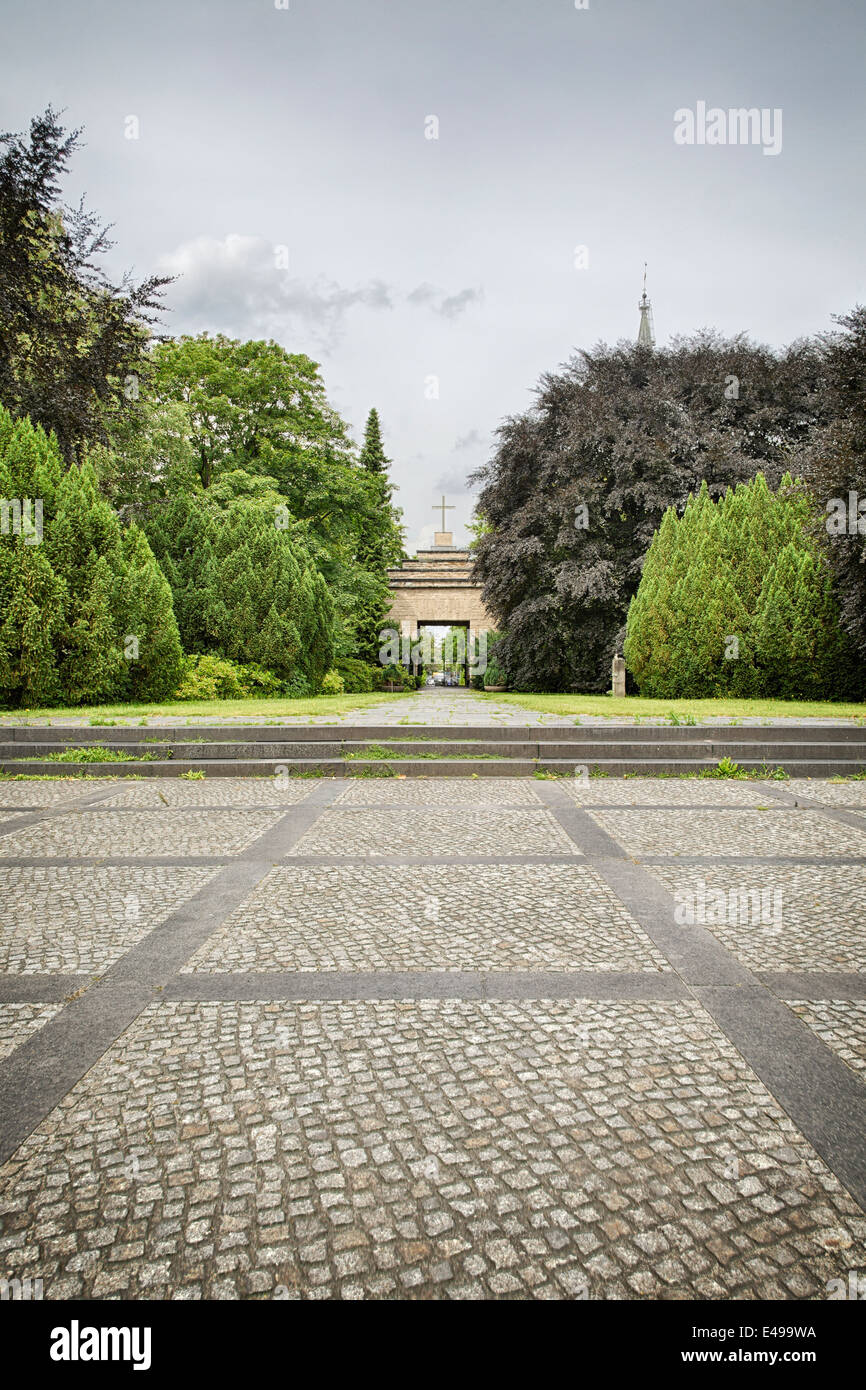 HDR shott, place and entrance of an old cemetery Stock Photo - Alamy