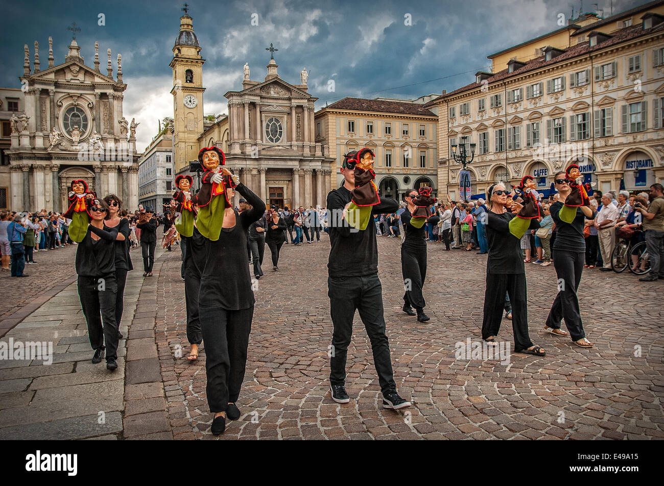 Turin, Italy. 6th July, 2014. Starting from Piazza S. Carlo.Torino ...
