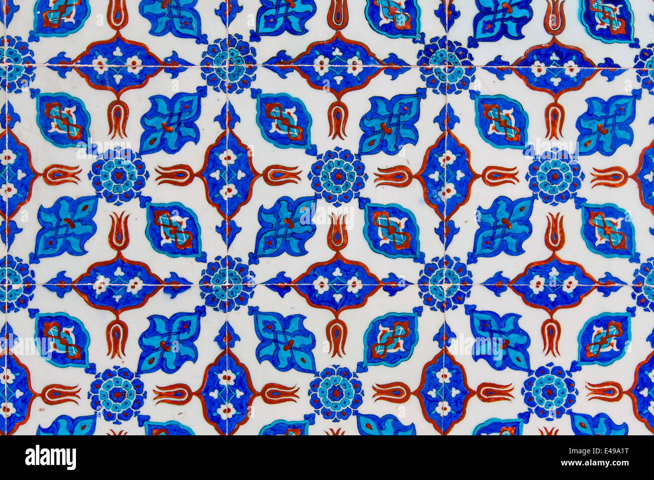 Turkish Blue Tile Stock Photo - Alamy