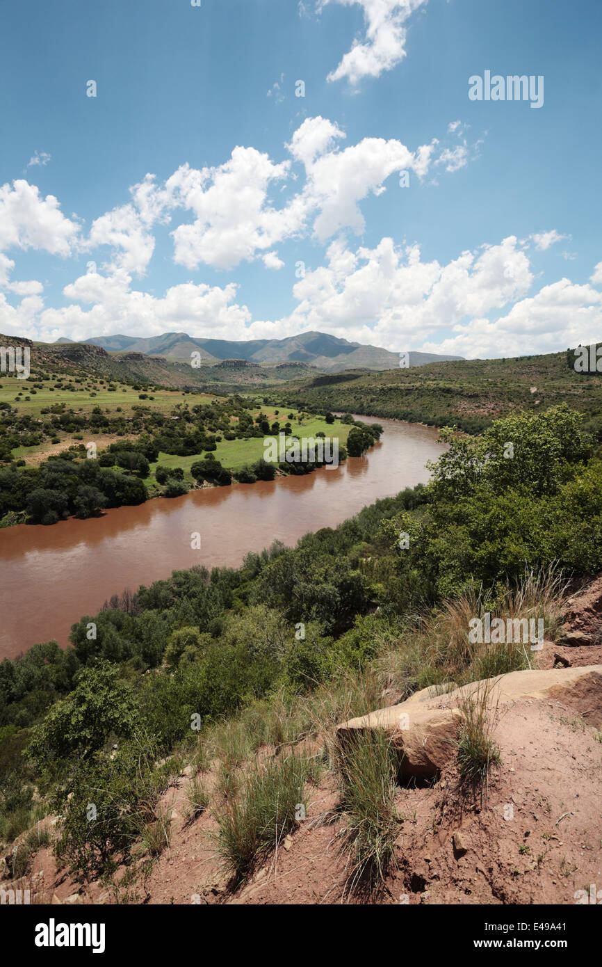 Senqu (Orange) River, close to Quthing in Lesotho Stock Photo - Alamy