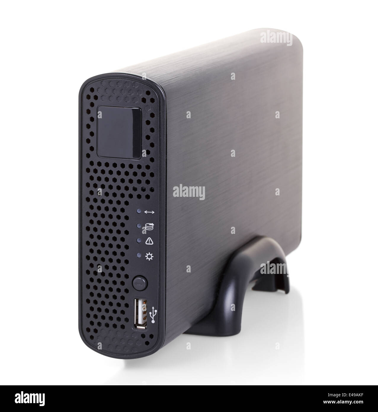 external usb hard disk isolated on white background Stock Photo - Alamy