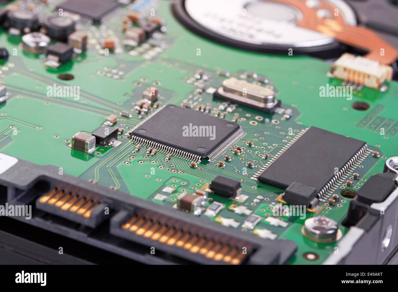 hard disk macro detail Stock Photo - Alamy