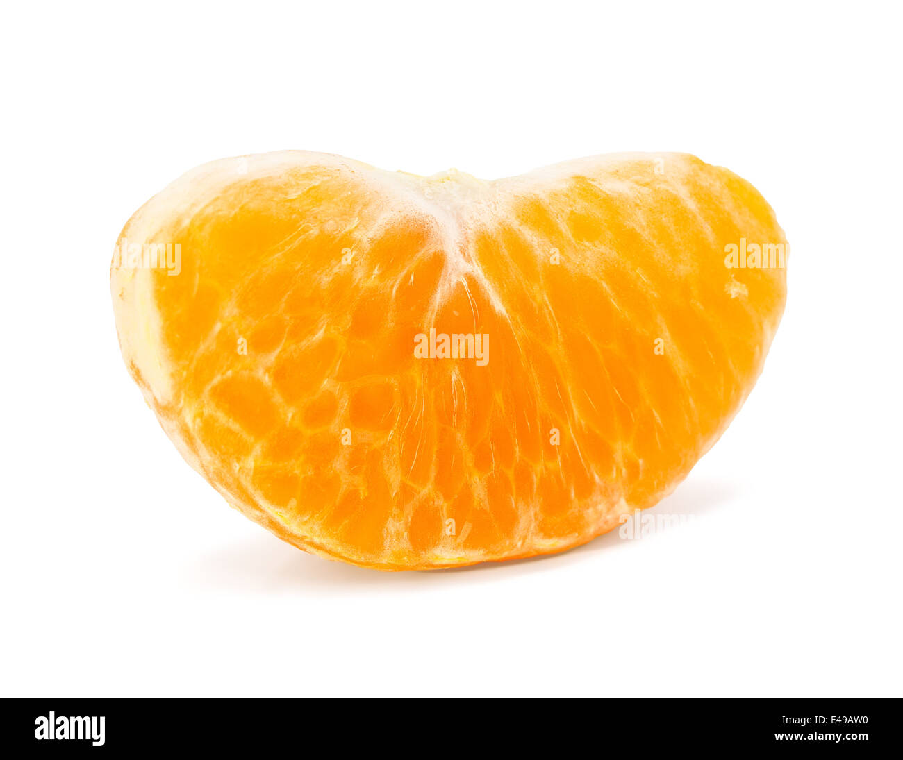 Closeup of the peeled mandarin segment Stock Photo - Alamy