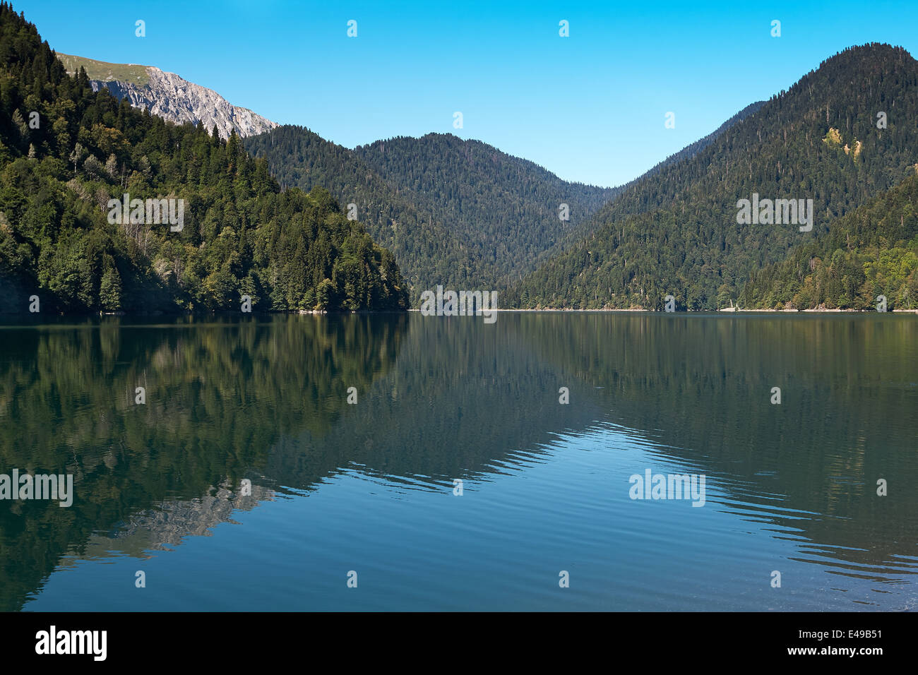 Lake Ritsa located in the northern part of Abkhazia, is a lake in the ...