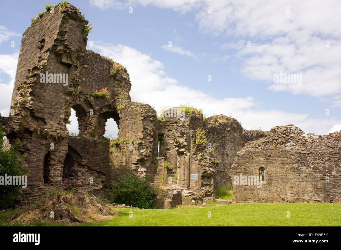 Abergavenny Castle, Wales, UK, Great Britain Stock Photo - Alamy