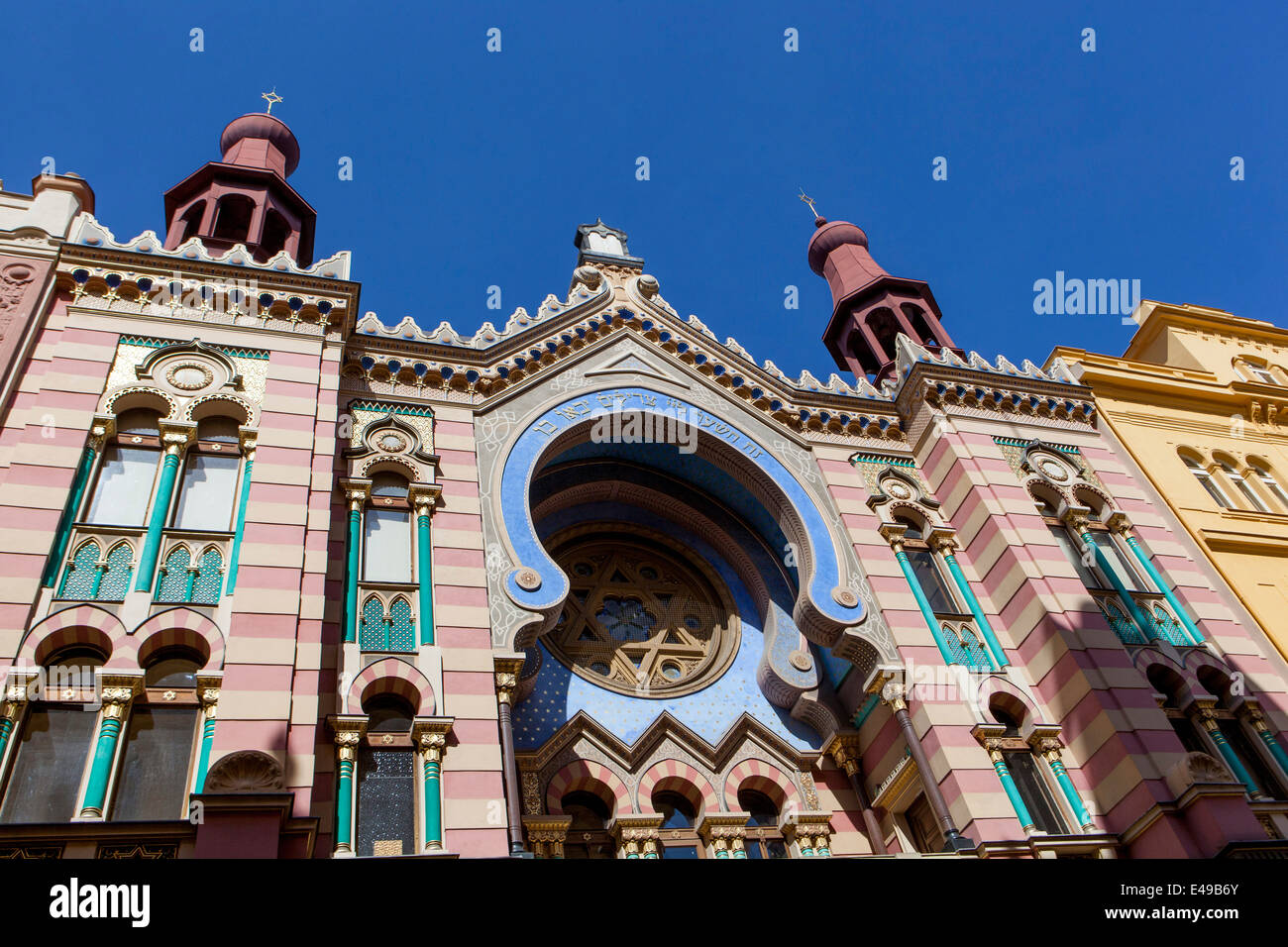 Jubilee Synagogue also known as the Jerusalem Synagogue Prague New Town ...