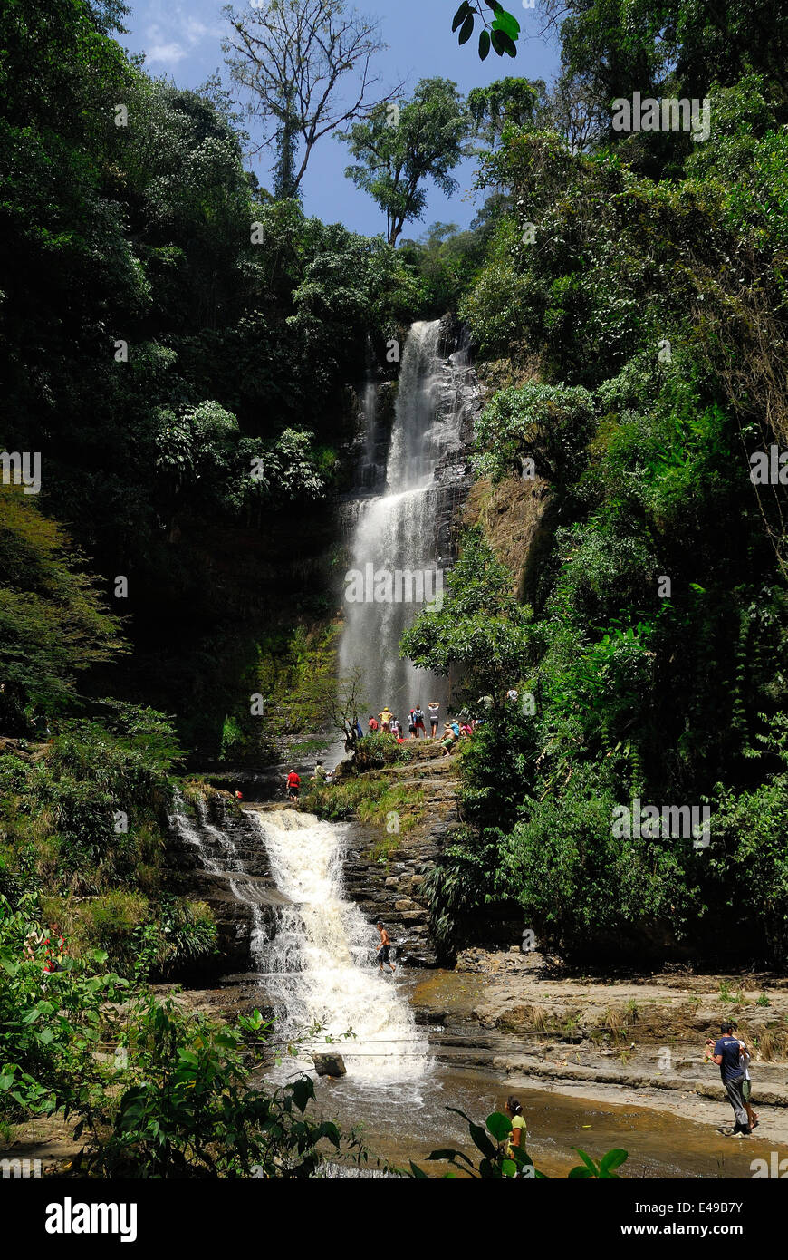 Abseiling and waterfall hi-res stock photography and images - Alamy