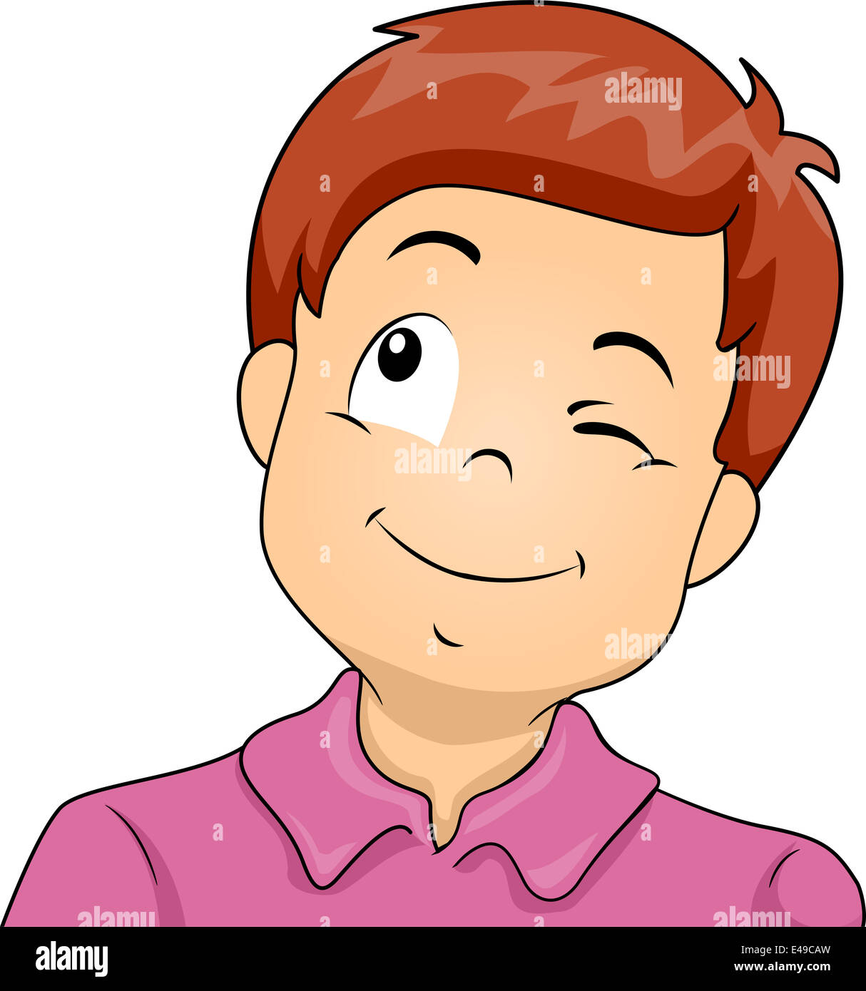Winking cartoon hi-res stock photography and images - Alamy
