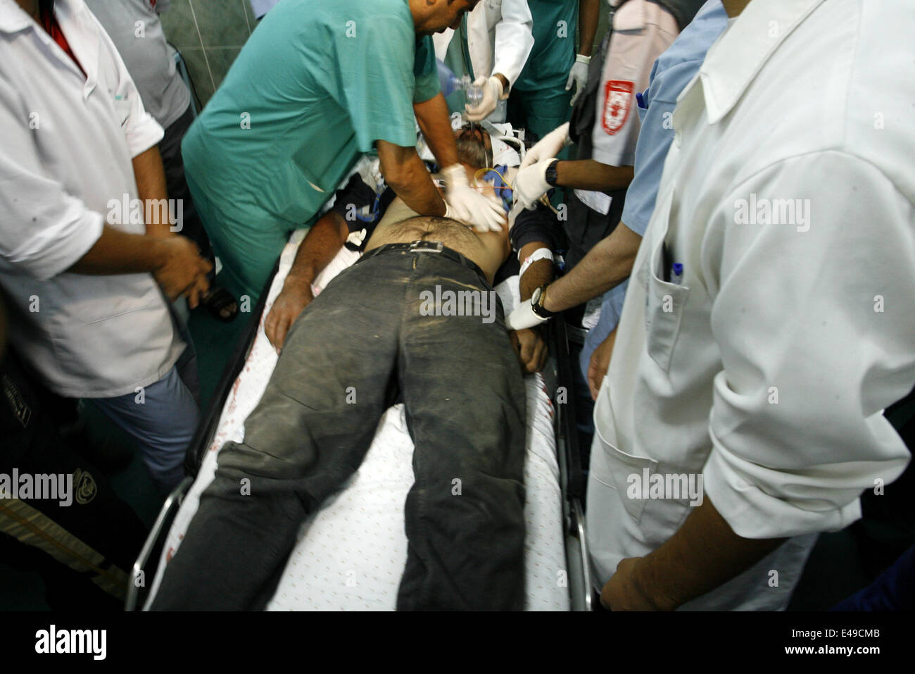 Gaza, Gaza Strip, Palestinian Territories. 7th July, 2014. A ...