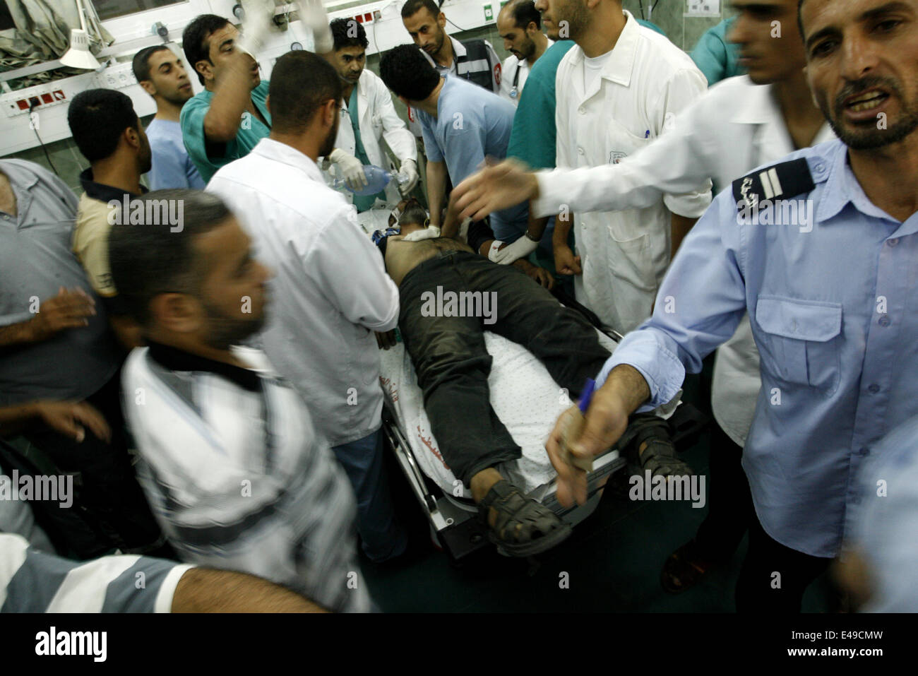 Gaza, Gaza Strip, Palestinian Territories. 7th July, 2014. A ...