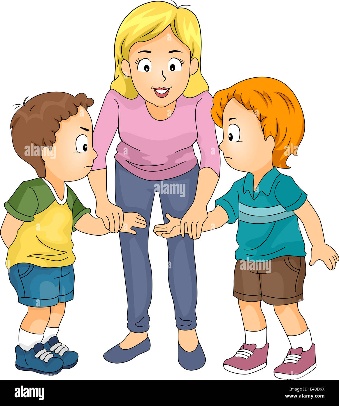 Cartoon girl fight hi-res stock photography and images - Alamy