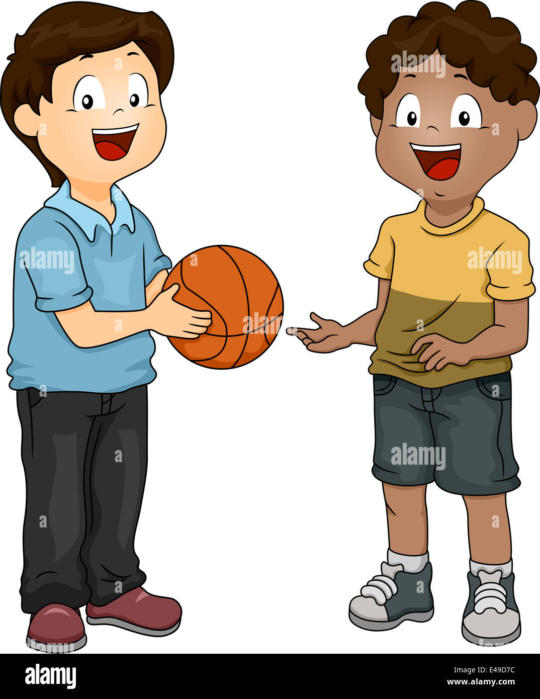 Child and basketball and cutout hi-res stock photography and images - Alamy