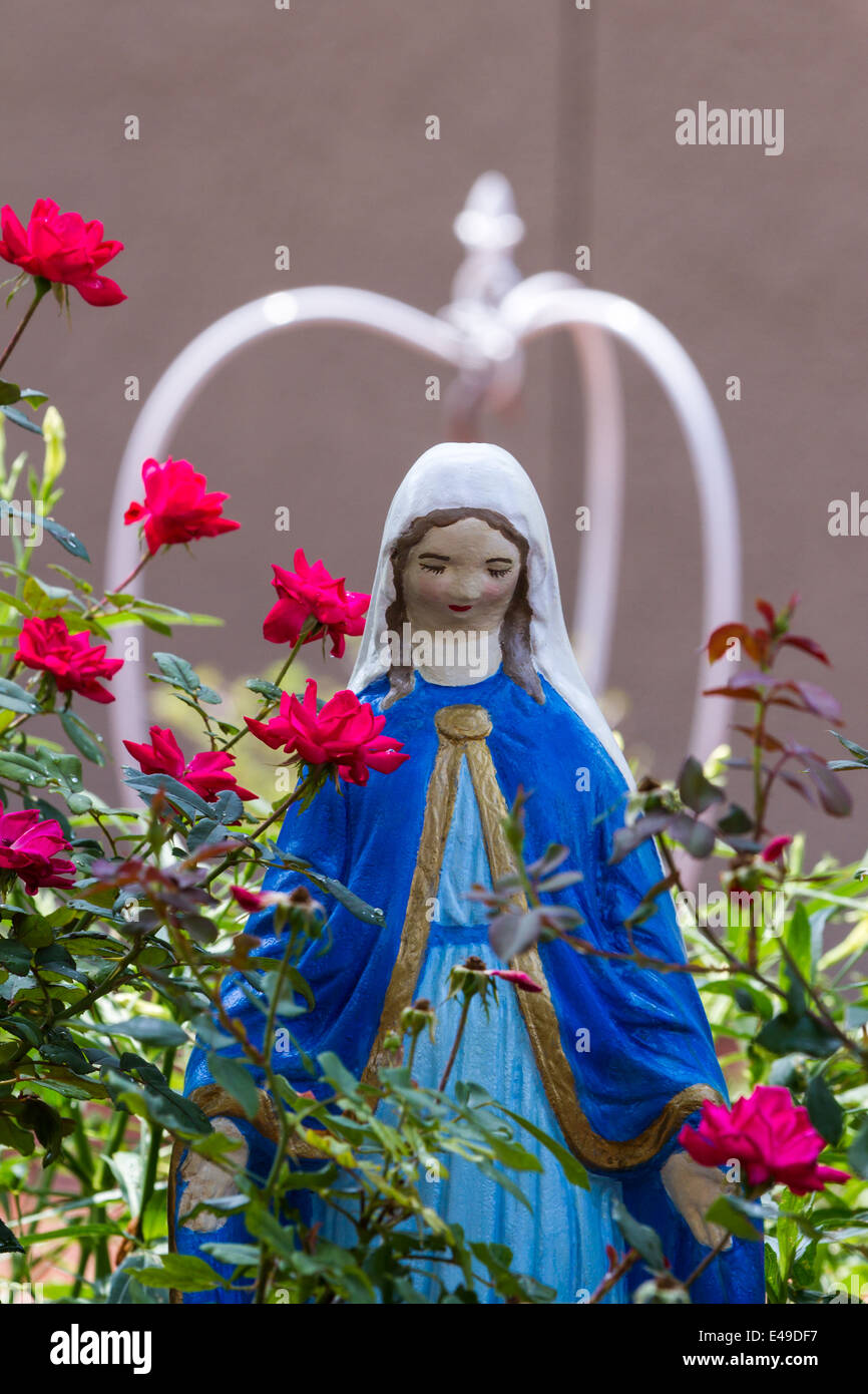 religious symbol of the Virgin Mary or mother Mary as a garden ...