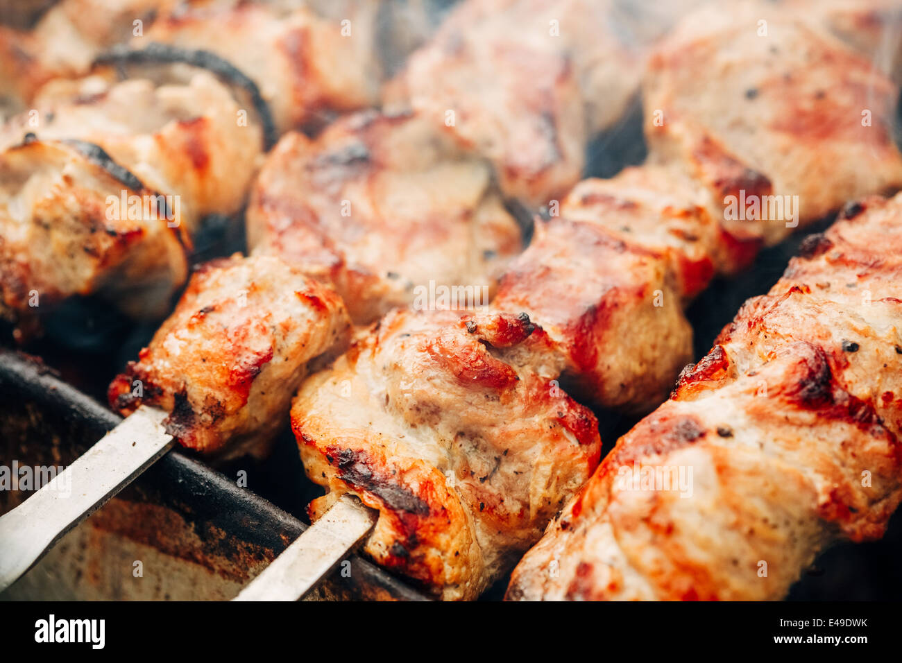 Outdoor barbecue russian grill hi-res stock photography and images - Alamy