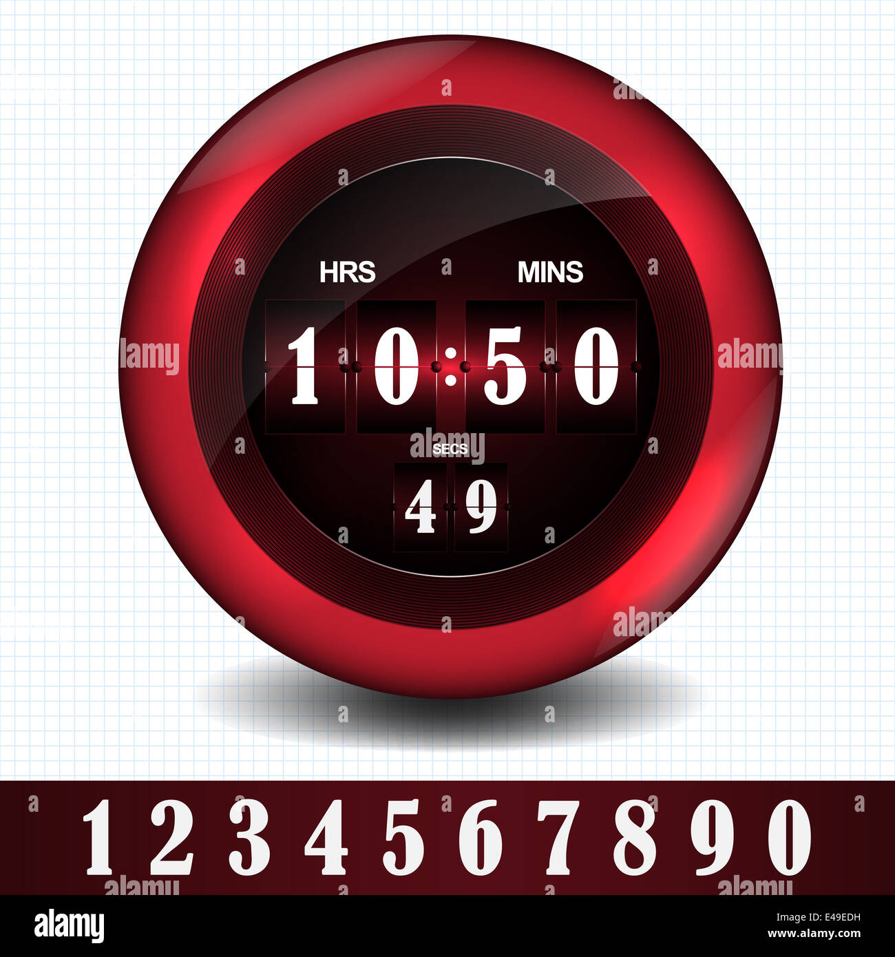 countdown timer - easy change time . Rasterized Copy Stock Photo - Alamy