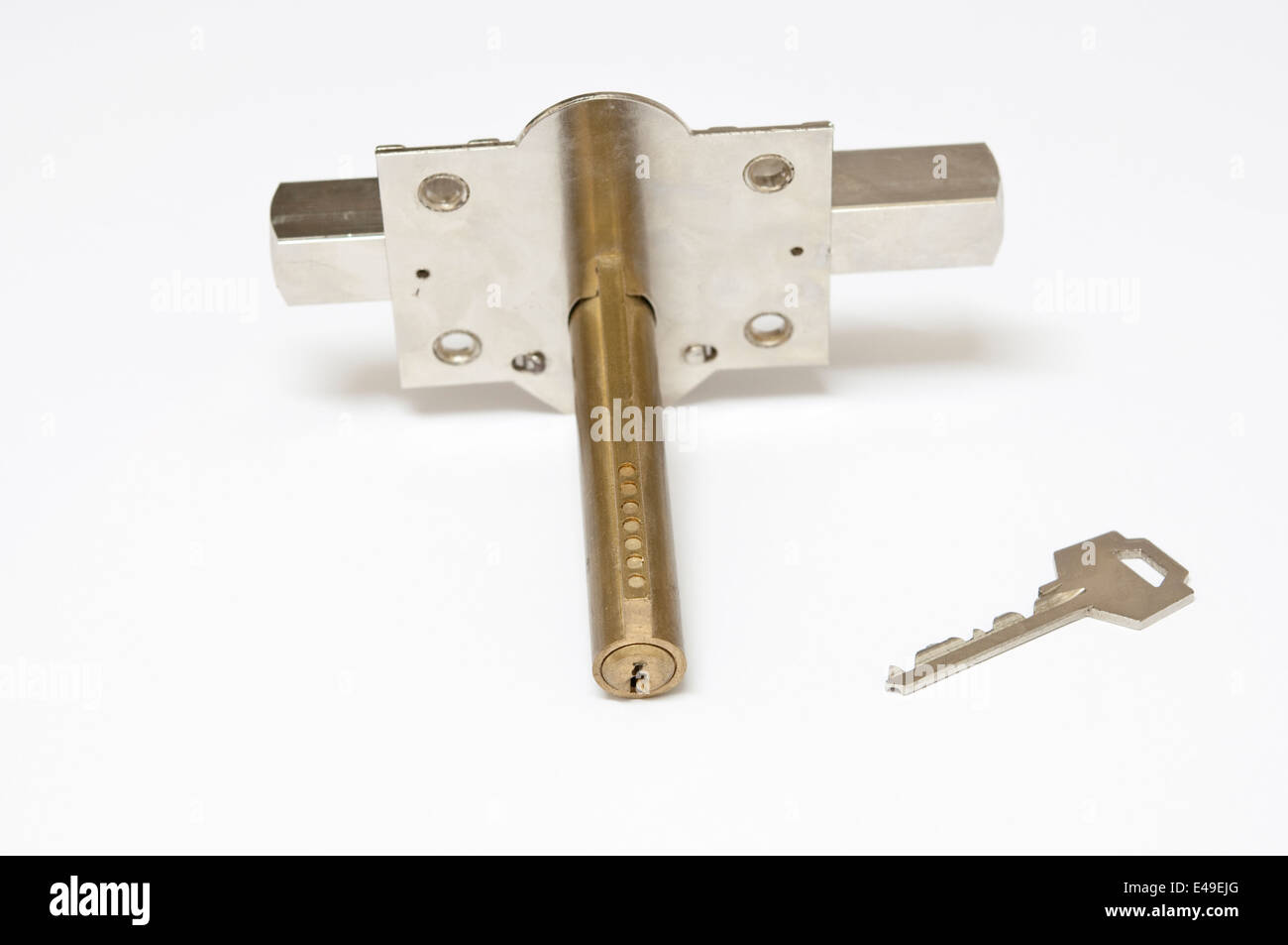 Picture of a bolt and key Stock Photo - Alamy