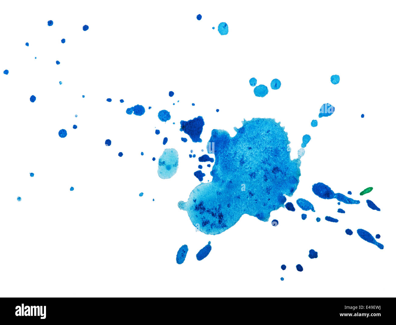 watercolor blobs, isolated on white background Stock Photo - Alamy