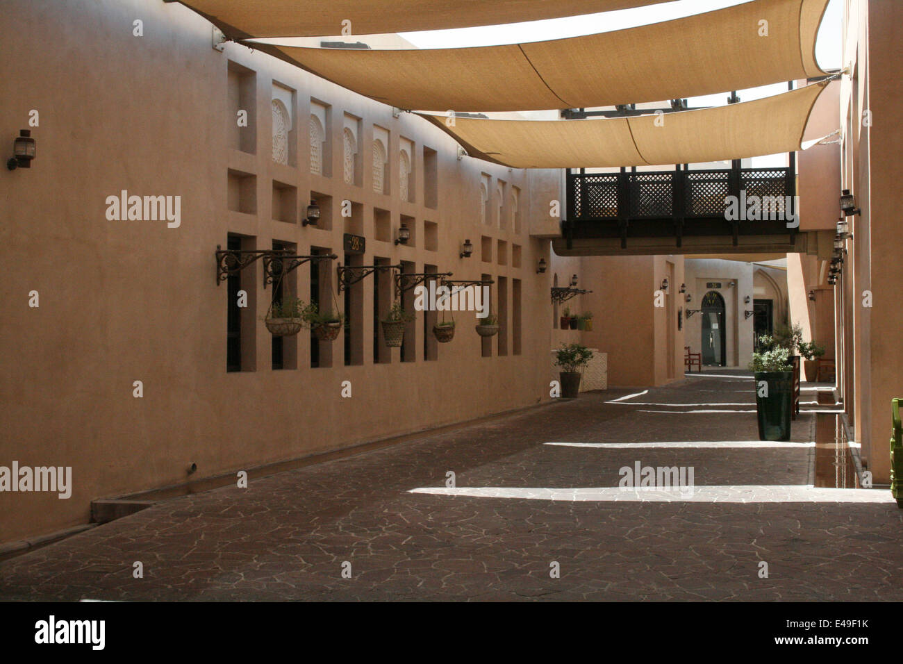 Katara, cultural village, Doha, Qatar cultural centre, walkway Stock ...