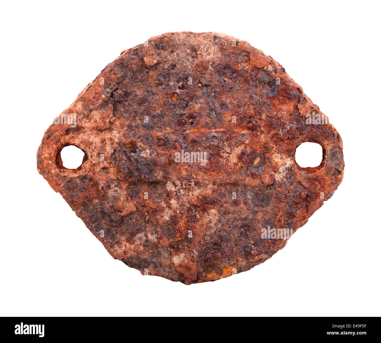 Old Metal Frame on white background Stock Photo - Alamy