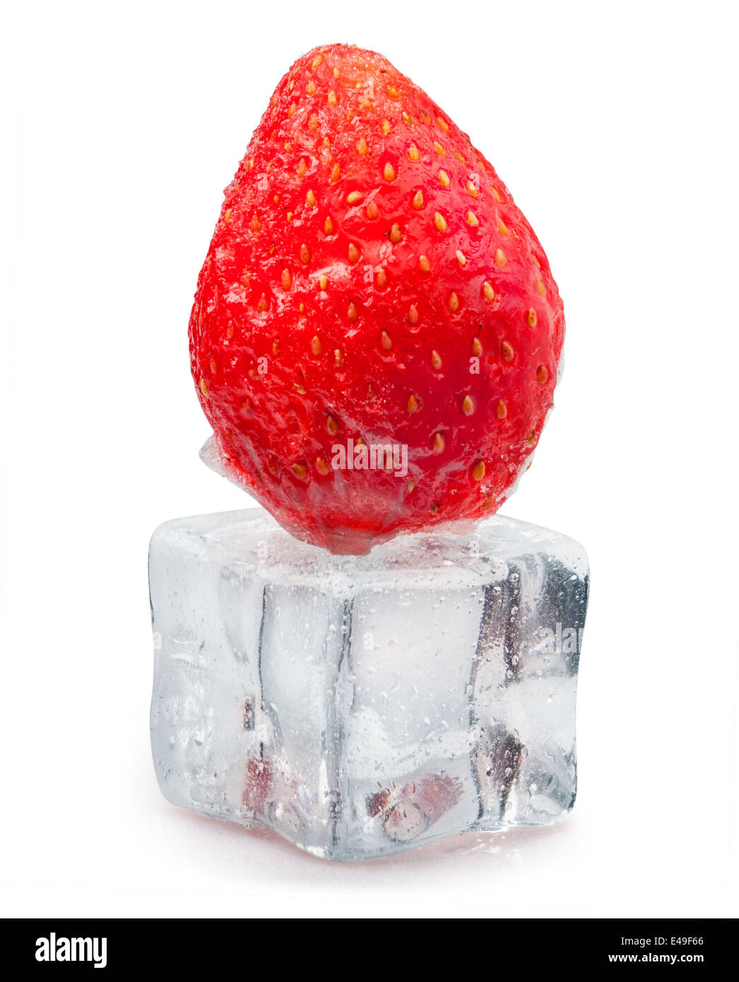 Strawberry with top hi-res stock photography and images - Alamy