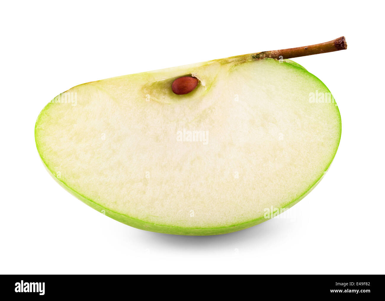 apple slice isolated on white background. Clipping Path Stock Photo - Alamy