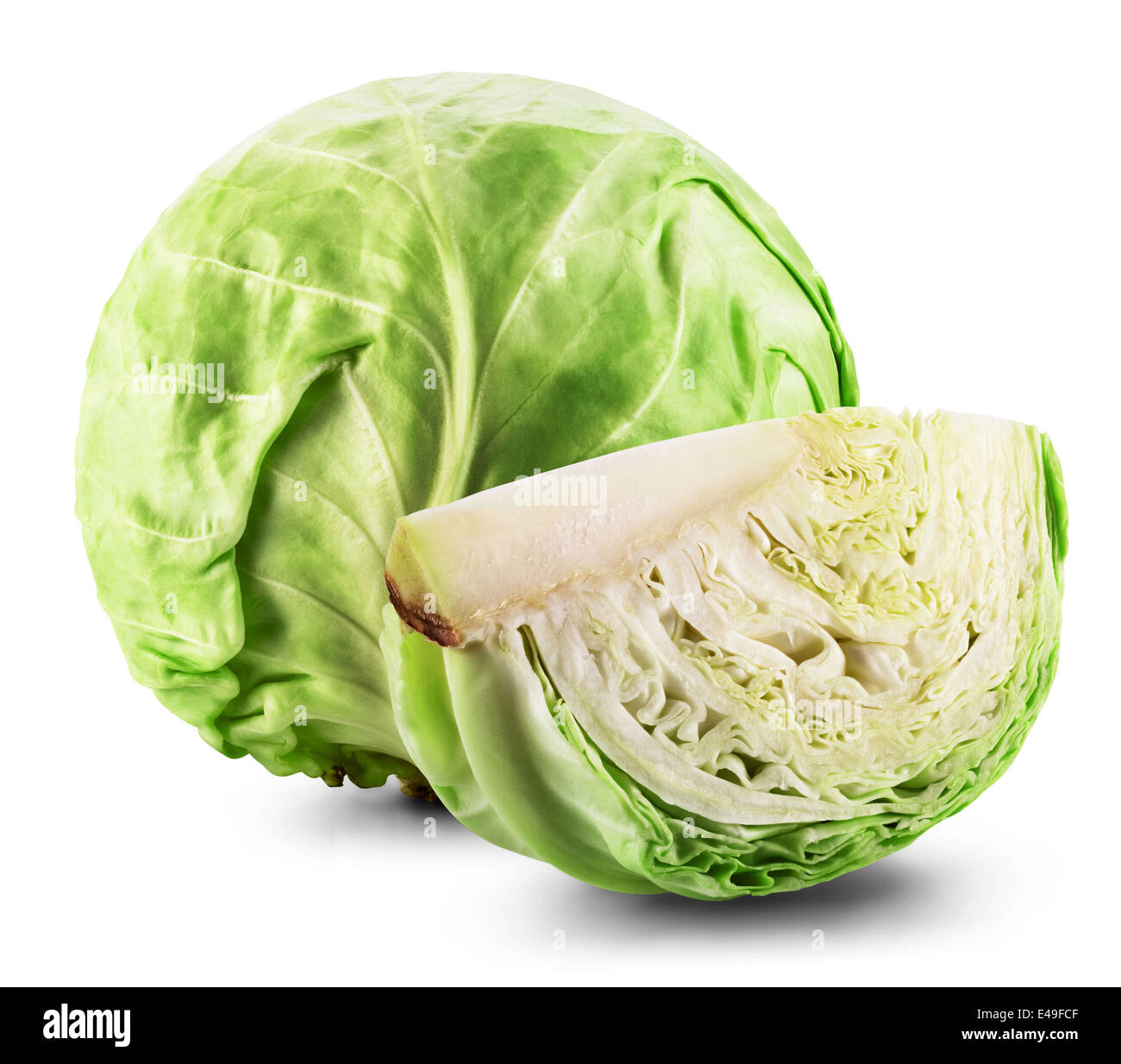 cabbage isolated on white background Stock Photo - Alamy