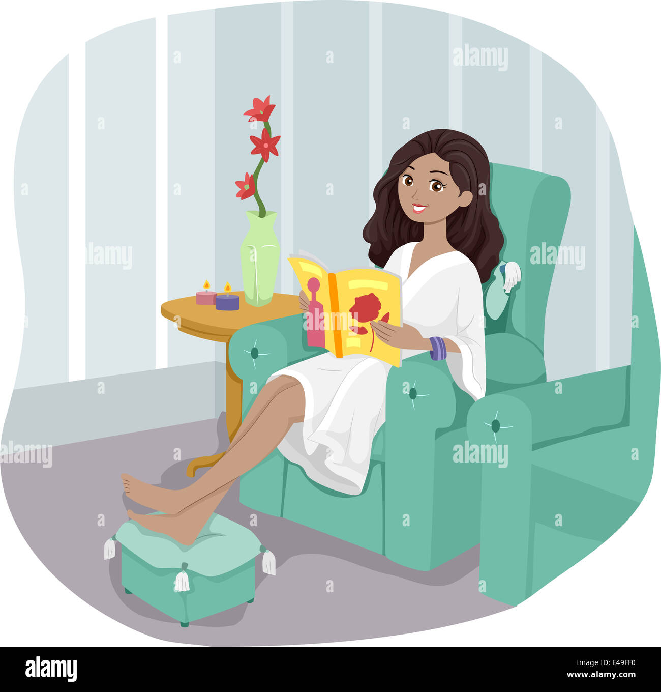 Spa cartoon hi-res stock photography and images - Alamy