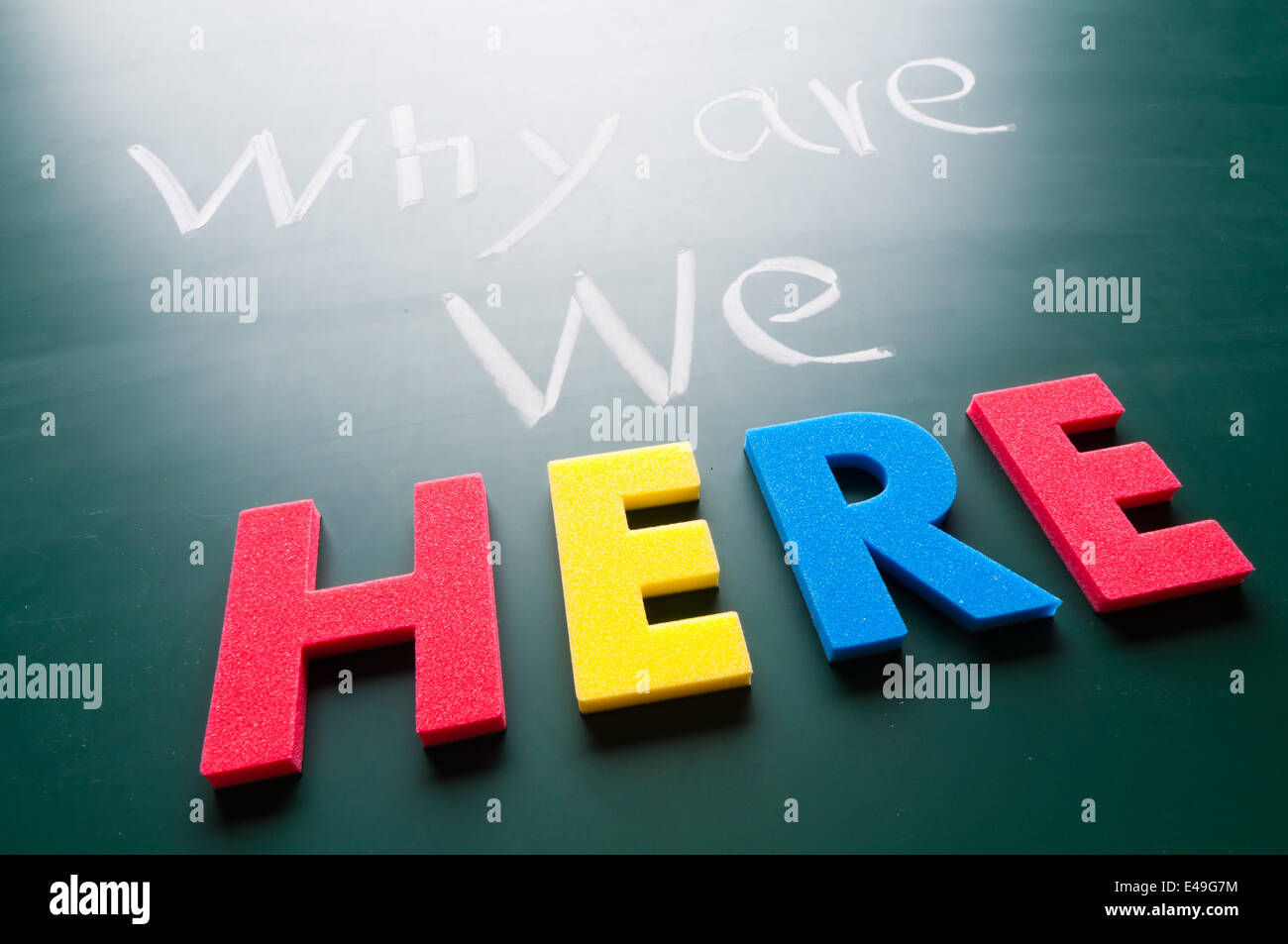 Why we are here Stock Photo - Alamy