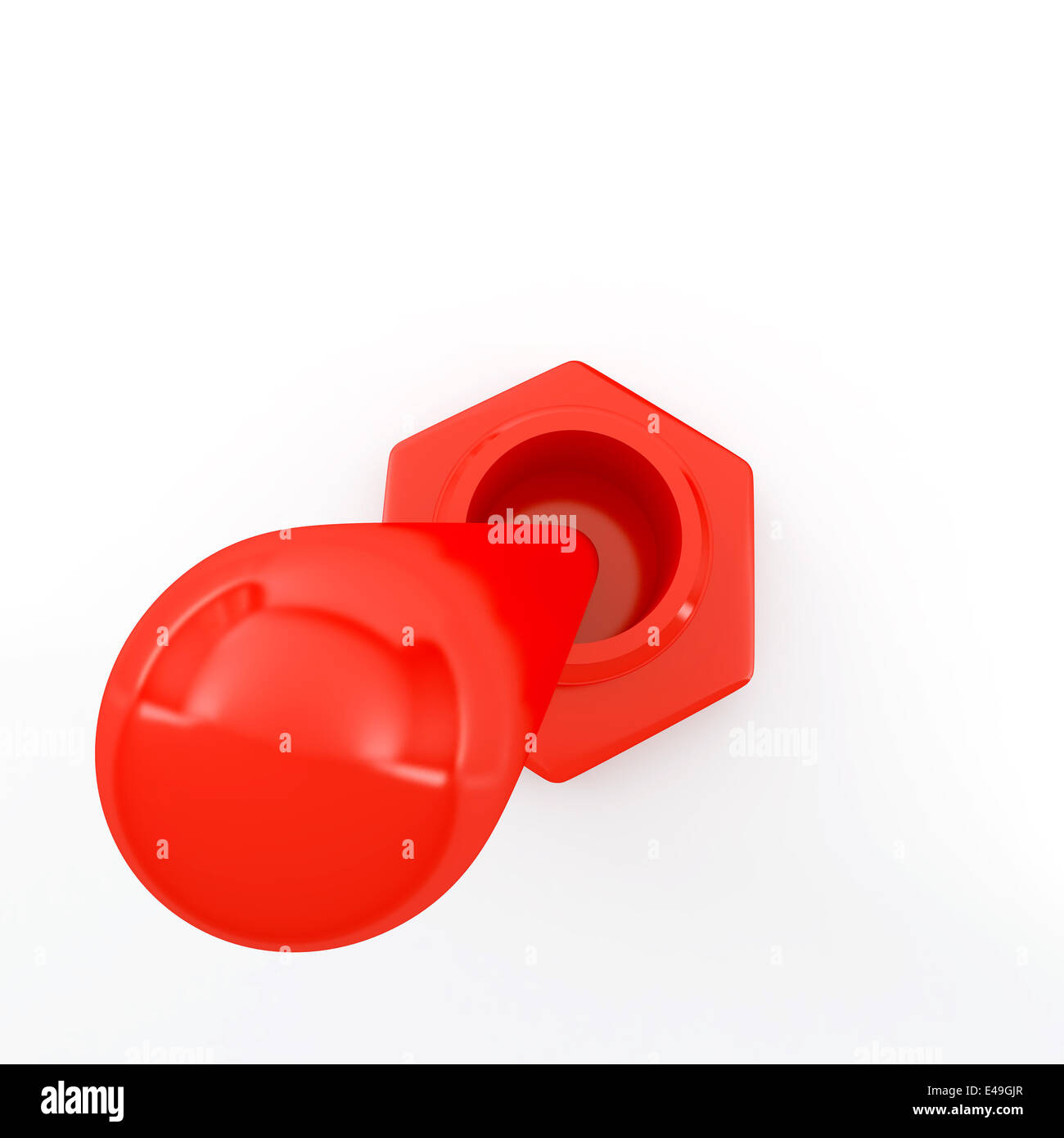 red metallic electric switch Stock Photo - Alamy