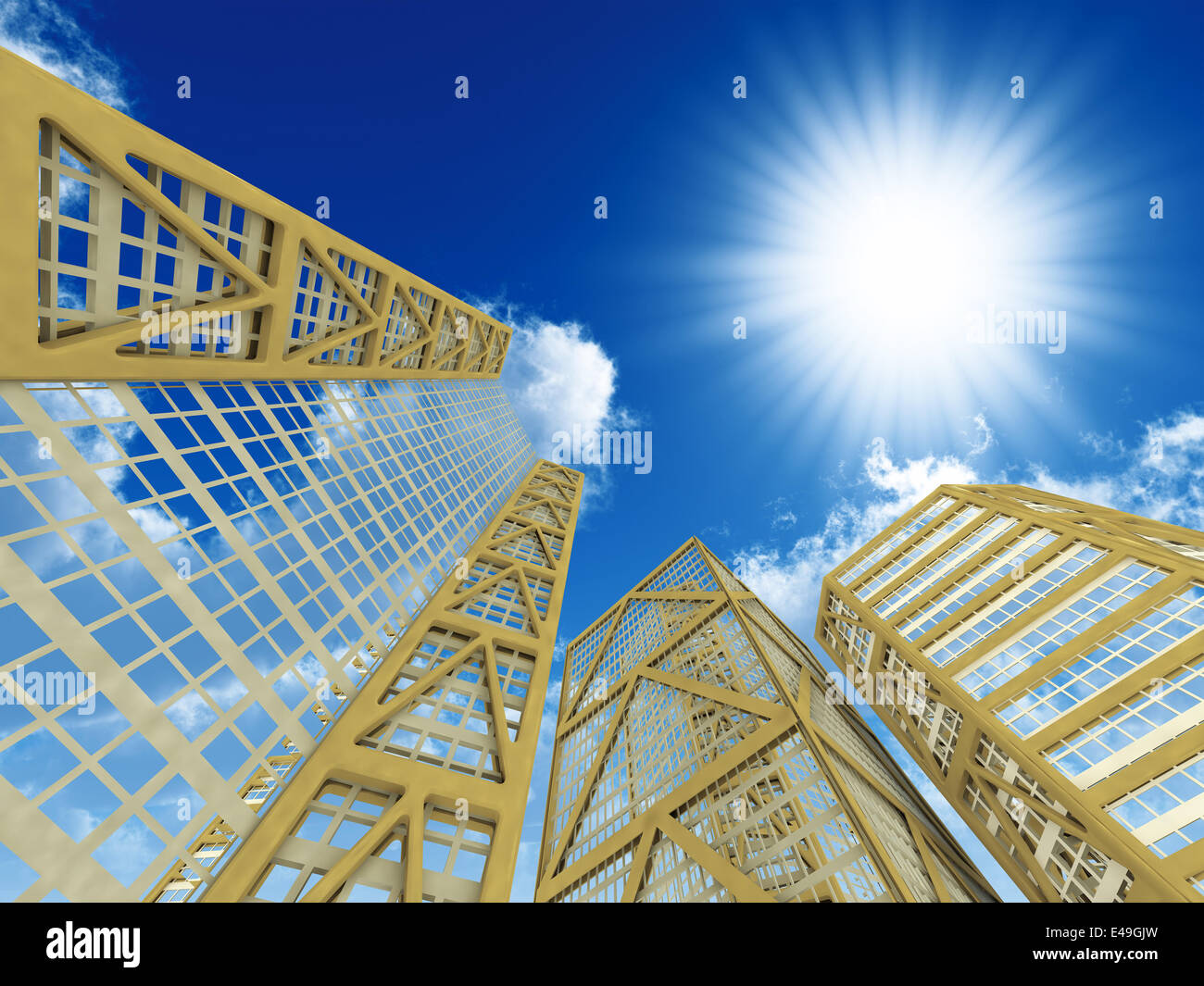 High modern skyscrapers Stock Photo - Alamy